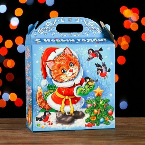 Подарочная коробка "Рыжий кот", 21 х 19 х 8 см (комплект из 30 шт)