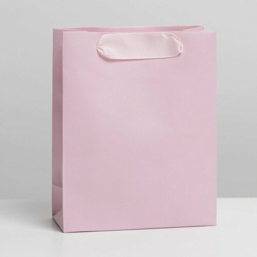 Пакет подарочный ламинированный, упаковка, «Розовый», S 12 х 15 х 5.5 см (комплект из 30 шт)