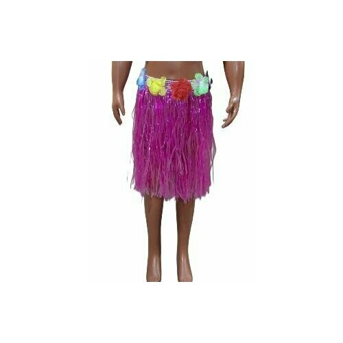 Гавайская юбка сиреневая