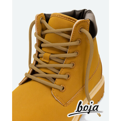 Шнурки для обуви BOJA (LUX), круглые, бежевые, 100 см, для кроссовок; ботинок; кед; бутсов