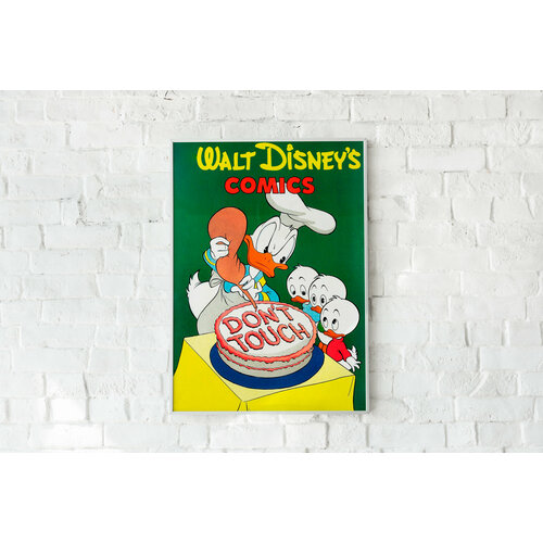 Плакат интерьерный без рамы Дональд Дак/Donald Duck/Арт/ Для ребёнка/Плакат на стену 21х30 см / Постер формата А4