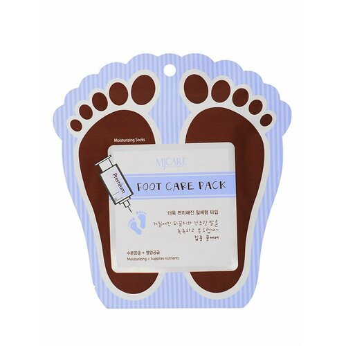 Mijin Маска для ног Premium Foot care pack 10гр*2 Премиум увлажняющая маска для ног