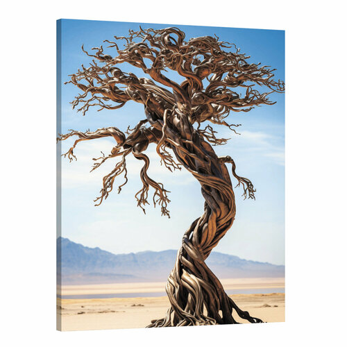Интерьерная картина 50х70 "Скульптура дерево"