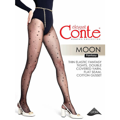 Колготки  Conte elegant MOON, 30 den, черный