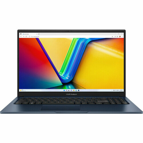 Ноутбук Asus X1504VA-BQ346 15.6" Intel Core i7-1355U(1.7Ghz)/16Gb/512GB/Int: Intel Iris Xe Graphics/DOS/Quiet Blue (90NB10J1-M00EV0)