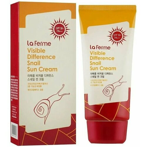 Крем улиточный солнцезащитный Farmstay Visible Difference Snail Sun Cream, 50 мл