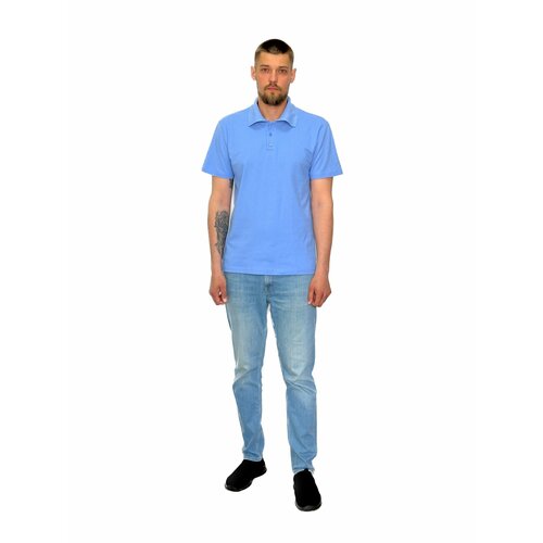 Поло Rikos, размер 48-50 170/176, голубой