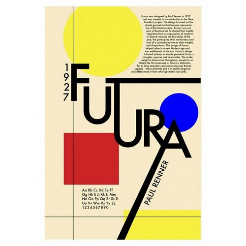 Плакат, постер на бумаге Futura/Футура. Размер 30 на 42 см