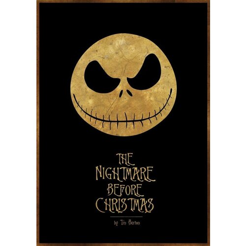 Плакат, постер на бумаге The Nightmare Before Christmas/Кошмар перед Рождеством/. Размер 42 на 60 см