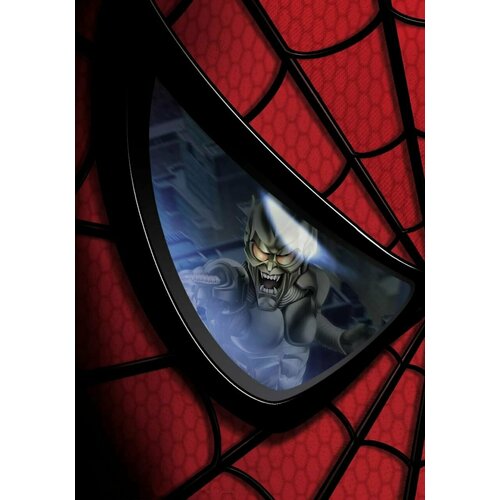 Плакат, постер на бумаге Человек-паук (Spider-Man, 2002г). Размер 30 на 42 см