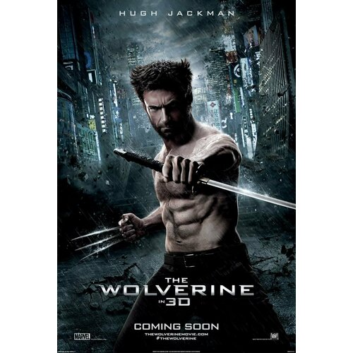 Плакат, постер на холсте Росомаха: Бессмертный (The Wolverine, 2013г). Размер 42 х 60 см