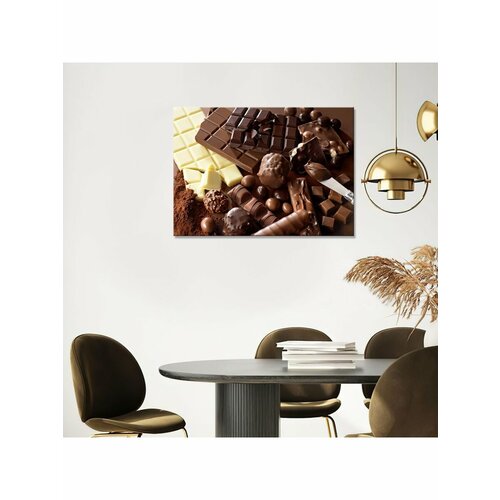 Картина на холсте с подрамником Аппетитный шоколад1 30х40
