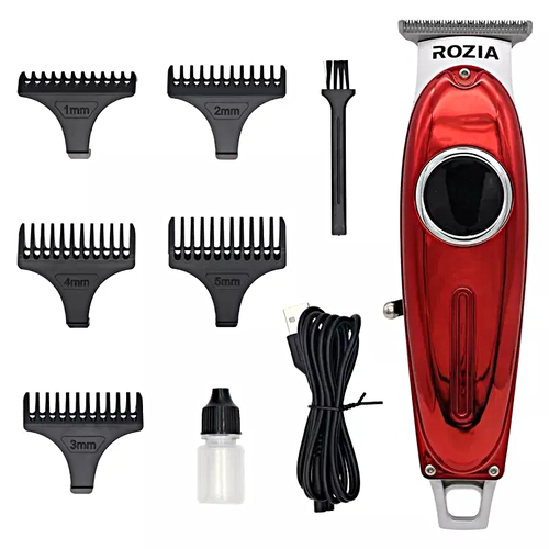 Машинка для стрижки волос HQ-325, Профессиональный триммер для стрижки волос, для бороды, усов, Красный, Pricemin