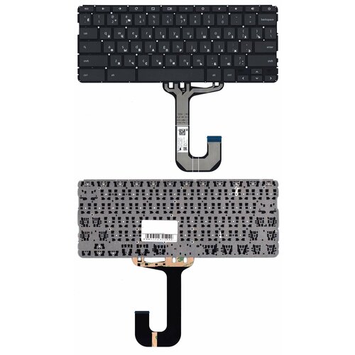 Клавиатура для ноутбука HP Chromebook 11A-NA Series, черная