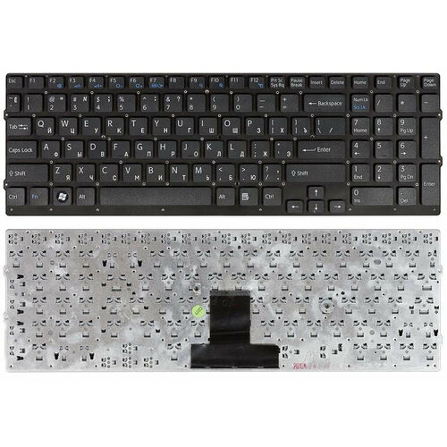 Клавиатура для ноутбука Sony Vaio VPC-EB2Z1R/B черная без рамки