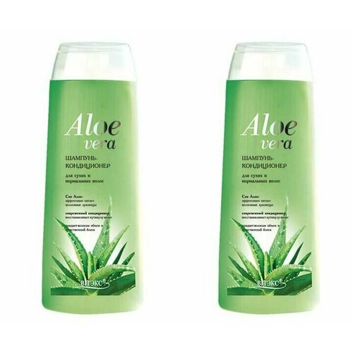 Витэкс Шампунь для сухих и нормальных волос Aloe Vera, 500 мл, 2 шт