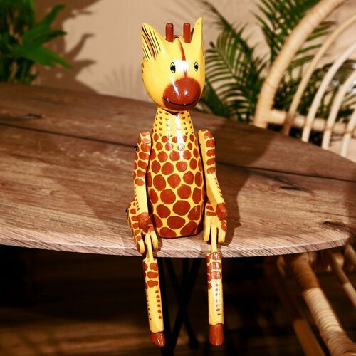 Сувенир "Жирафик" висячие лапки, дерево 40 см