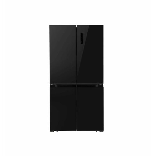 Холодильник Отдельностоящий LEX LCD505BlGID, двухкамерный, 1830 см, черный/стекло