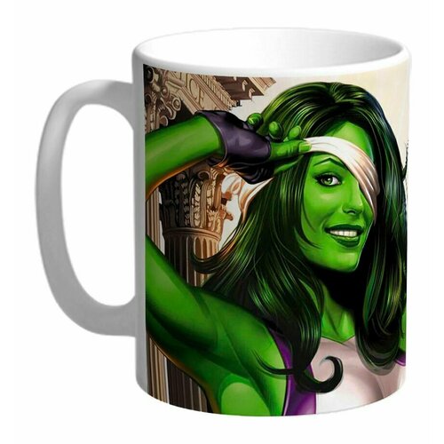 Кружка Женщина-Халк Марвел Сериал Marvel She-Hulk, 330 мл, 1 шт.