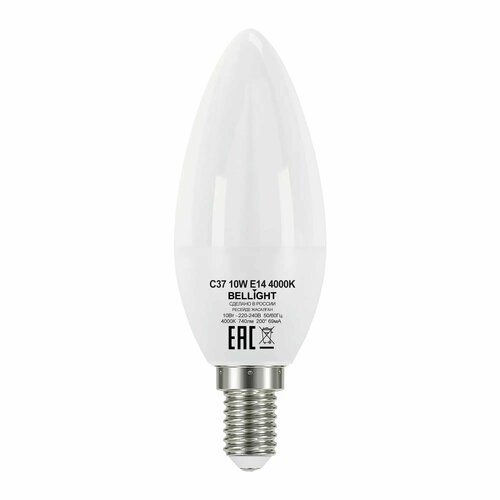 Лампа светодиодная Bellight Е14 220-240 В 10 Вт свеча 740 лм белый цвет света