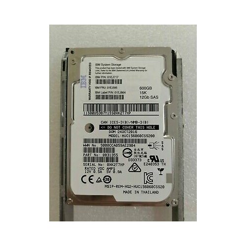 Жесткие диски IBM Жесткий диск IBM 600GB 15K 2.5 SAS Storwize V5030 01EJ864