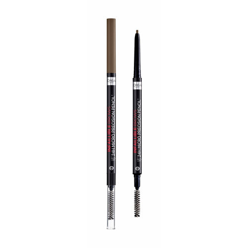 L'OREAL Карандаш для бровей Infaillible Brows ультратонкий автоматический, 5 г, 1 Ebony