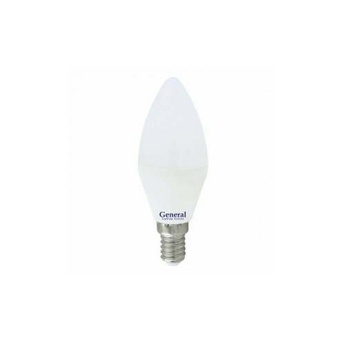 Светодиодная лампа General свеча C37 E14 12W 6500K 6K 35х105 пластик/алюм GLDEN-CF-12-230-E14-6500 649929