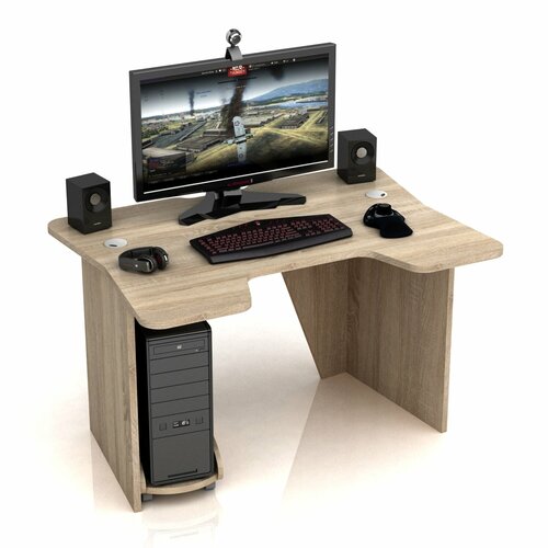Геймерские игровые столы и кресла Геймерский компьютерный стол DX Comfort Дуб Сонома