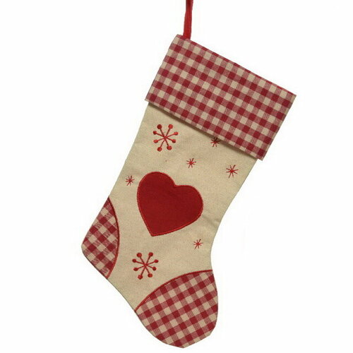 Kaemingk Новогодний носок Эльфа Анариона 45 см с сердечком 521178