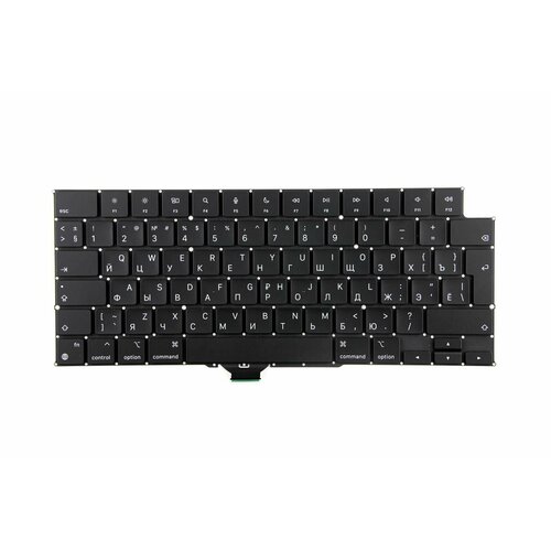 Клавиатура для ноутбука, Apple A2442 Late 2021, вертикальный Enter, черная, 1 шт.