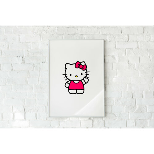 Плакат Hello Kitty/Мультфильм/ Плакат на стену 33х48 см / Постер формата А3+