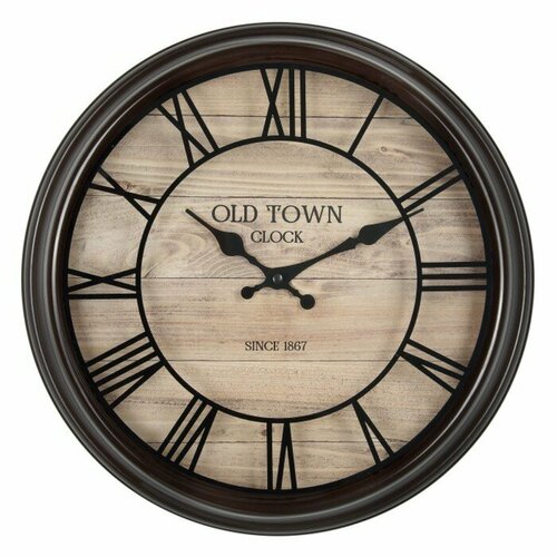 Тройка Часы настенные Old Town, d-31 см, плавный ход
