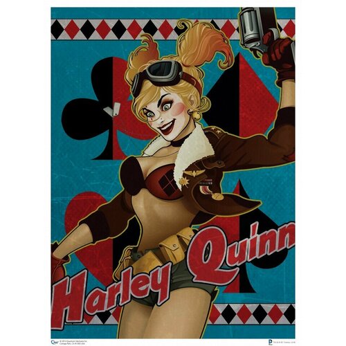 Плакат, постер на холсте Harley Quinn/Харли Квинн. Размер 60 х 84 см