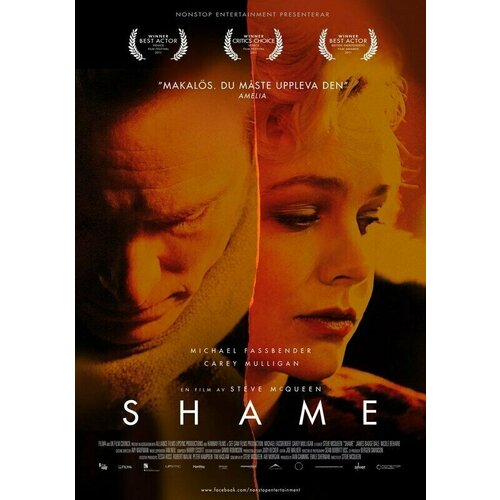 Плакат, постер на бумаге Стыд (Shame), Стив МакКуин. Размер 42 х 60 см