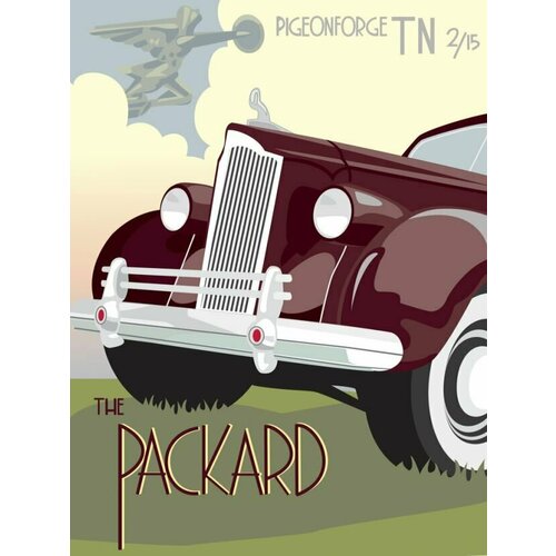 Плакат, постер на холсте Packard, Паккард. Размер 60 х 84 см