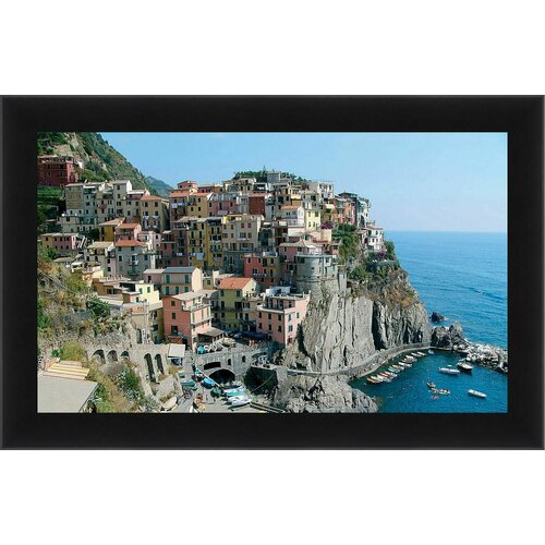 Плакат, постер на холсте Italy Cinque Terre. Размер 21 х 30 см