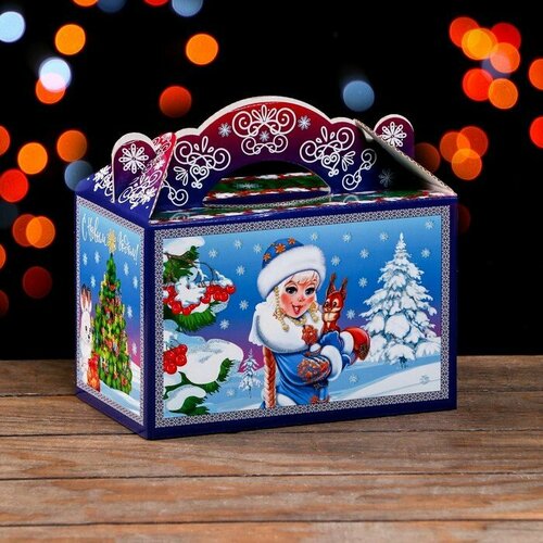 Подарочная коробка "Дед Мороз и Снегурочка" 20 x 12 x 19 см (комплект из 20 шт)