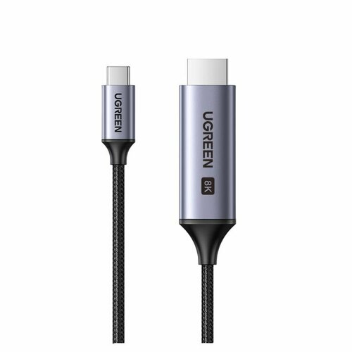 Кабель UGREEN CM565 (90451) USB-C to HDMI 8K@60H Adapter. Длина: 1,5 м. Цвет: серый космос