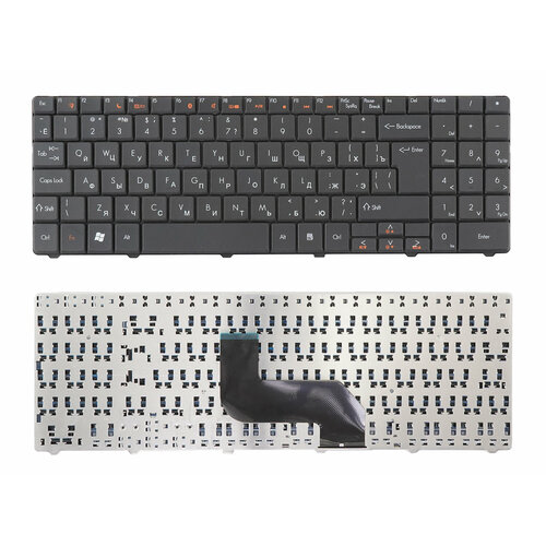 Клавиатура для ноутбука Packard Bell MP-07F33US-6442 черная, Ver.2