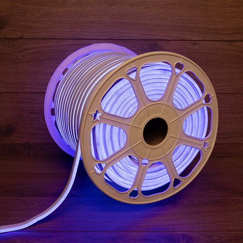 Neon-Night Гибкий неон LED SMD 8х16 мм, двухсторонний, синий, 120 LED/м, бухта 100 м, 100м