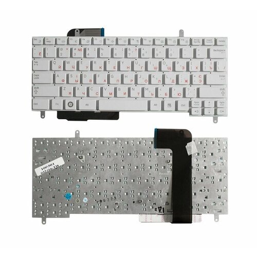 Клавиатура для ноутбука Samsumg BA59-02704D белая без рамки