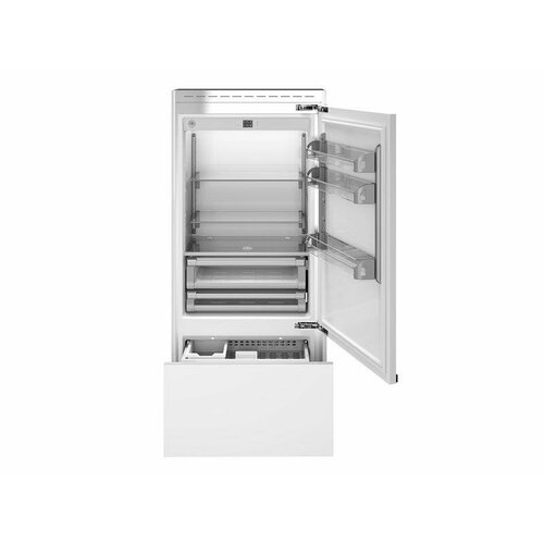 REF905BBRPTT Встраиваемый холодильник/морозильник Total No Frost Bertazzoni, под навеску мебельных панелей, петли справа, шириной 90см Белый