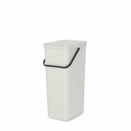 Ведро мусорное Brabantia "Sort & Go" встраиваемое светло-серое 40л 214424