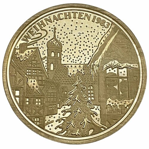 Германия, настольная медаль "Рождество 1983" 1982 г.