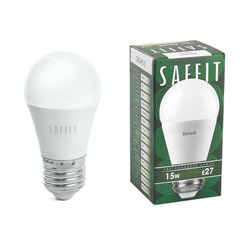 SAFFIT Лампа светодиодная SAFFIT, 15W 230V E27 4000K G45, SBG4515
