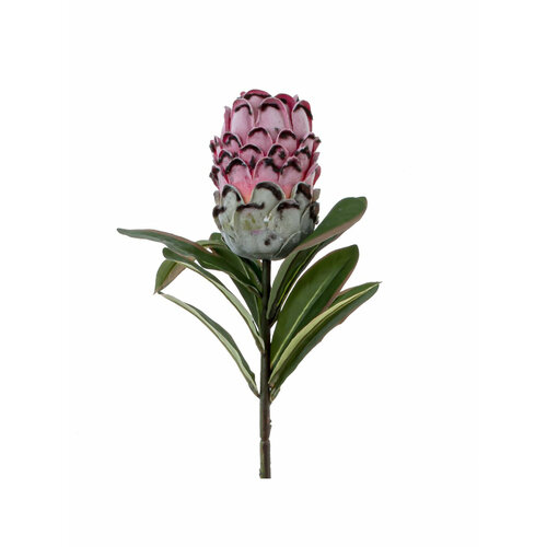 Искусственный цветок Артишок 15 см шок