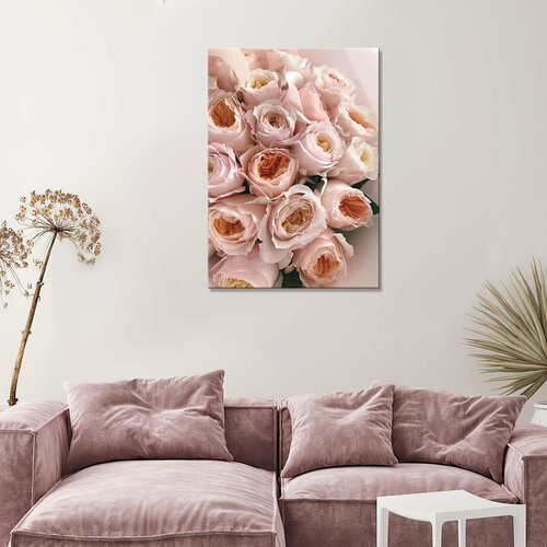 Интерьерная картина на холсте - букет роз 60х80