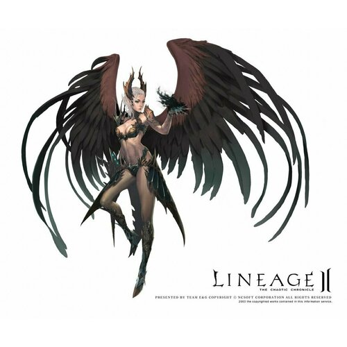Плакат, постер на холсте Lineage 2/Линейдж 2. Размер 42 на 60 см