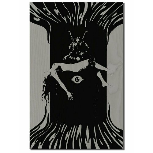 Картина интерьерная на дереве, рисунок музыка электрик визард electric wizard - 5269 В