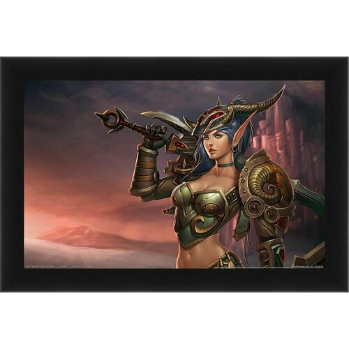 Плакат, постер на бумаге World Of Warcraft. Размер 42х60 см